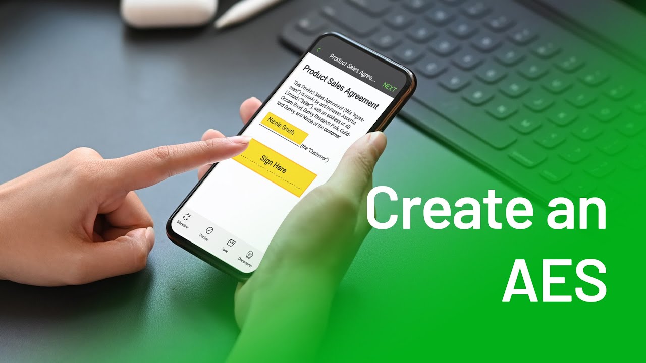 How to create an Advanced Electronic Signature (AES) - YouTube