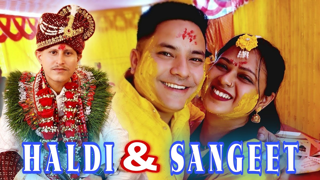 HALDI & SANGEET ceremony #saalekishaadi || Angad wedding || sangeet ...