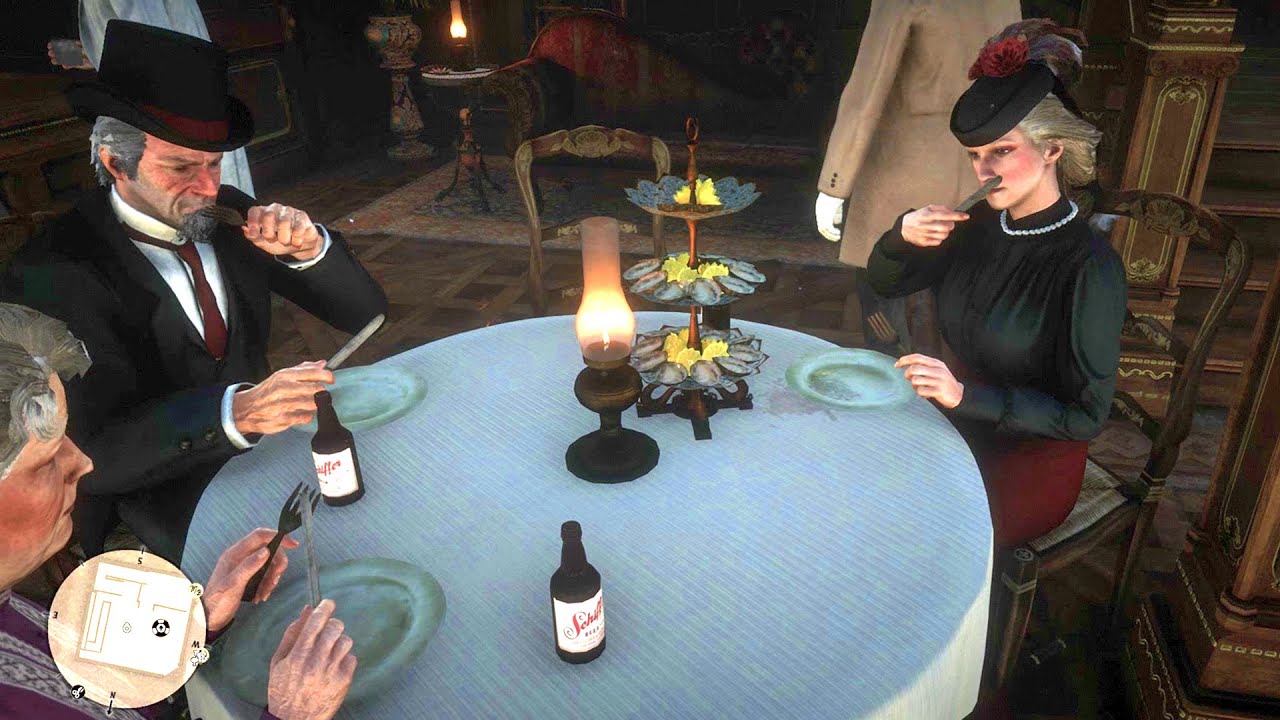 What NPC's eat at the restaurant | RDR2 - YouTube