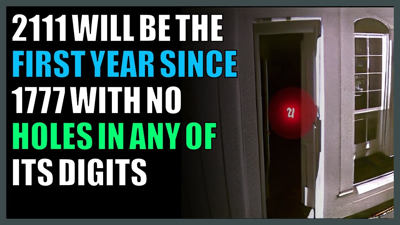 2111 will be the first year since 1777 with no holes in any of its ...