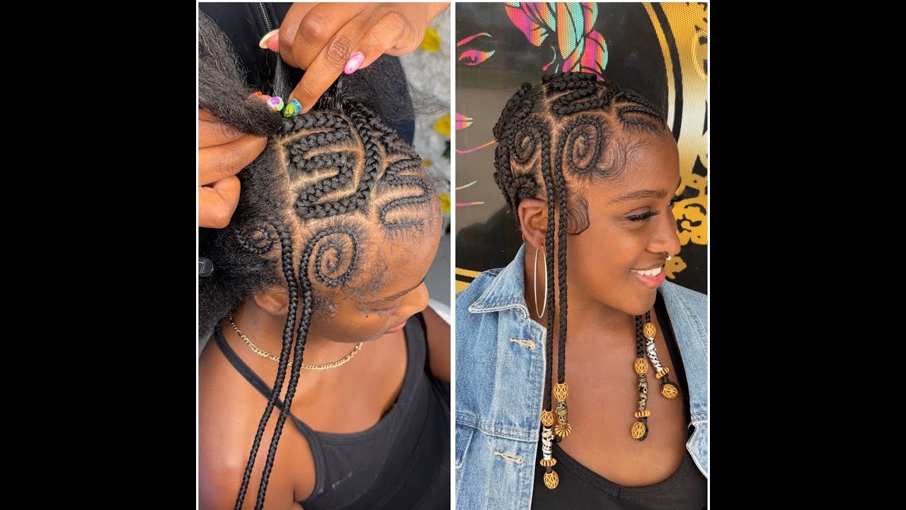 My Client Asked For The Trending Braided Bald Head Style w A twist ...