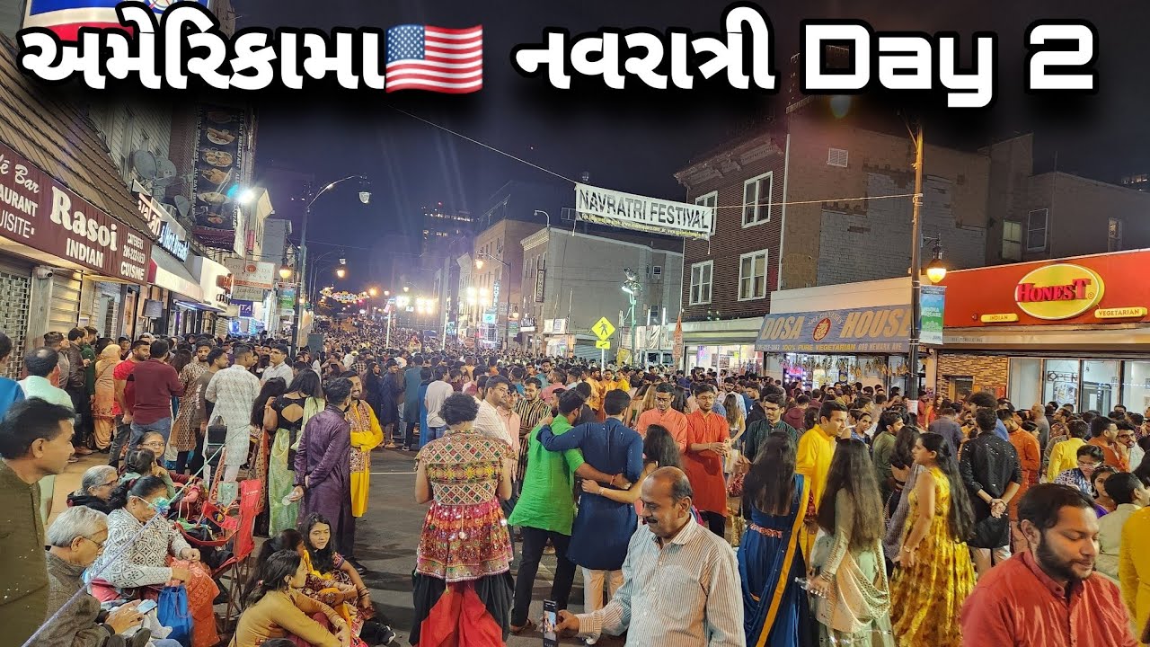 America 🇺🇸 Navratri Day 2 JKJB | India Square Jersey City Garba 2024 ...