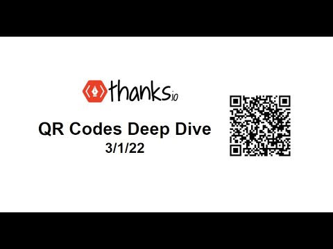 QR Codes Deep Dive - 3/2/22 - YouTube
