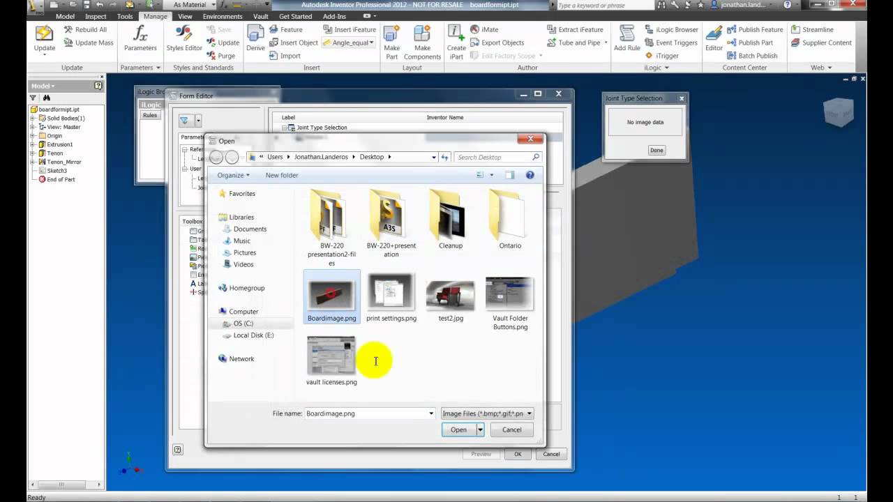 New in Autodesk Inventor 2012 - Creating Forms in iLogic - YouTube