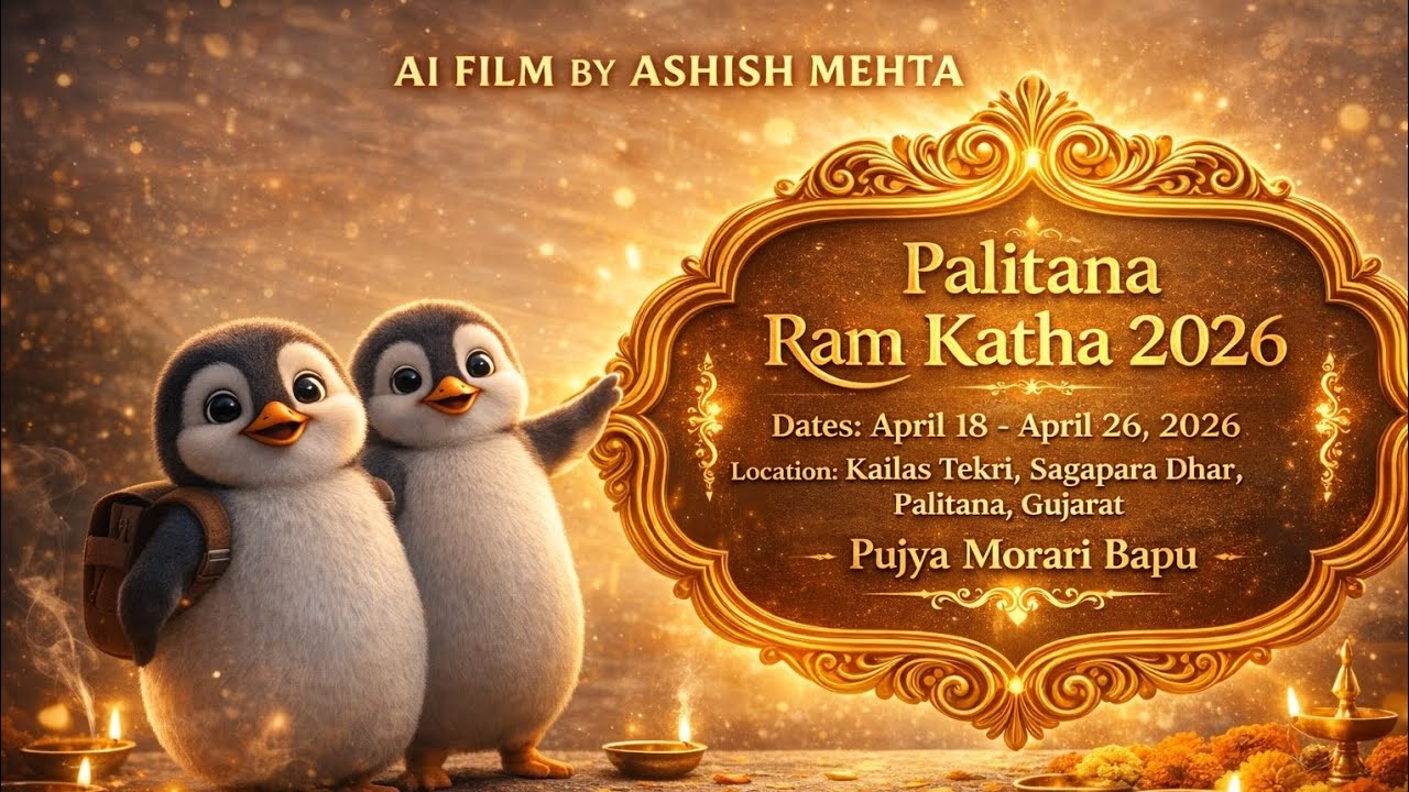 Palitana Ram Katha 2026 🔥 Morari Bapu | Divine Invitation | Cinematic ...