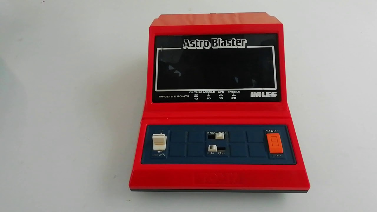 Vintage 1982 Hales "ASTRO BLASTER" Electronic Space Invaders Game - YouTube