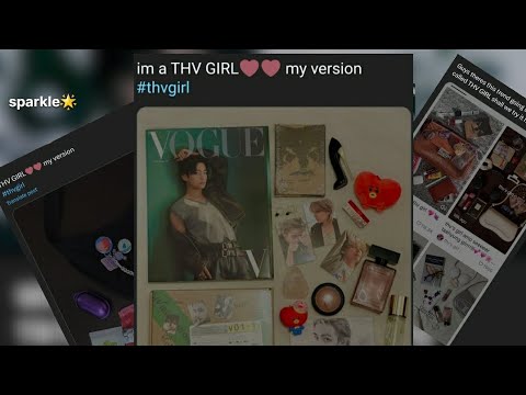 What is the 'THV GIRL' trend on TikTok?🤔about Kim Taehyung#btsarmy# ...