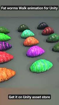 Realistic Fat worms for Unity lowpoly, 3D | Walk animation #assetstore #unity3d - YouTube