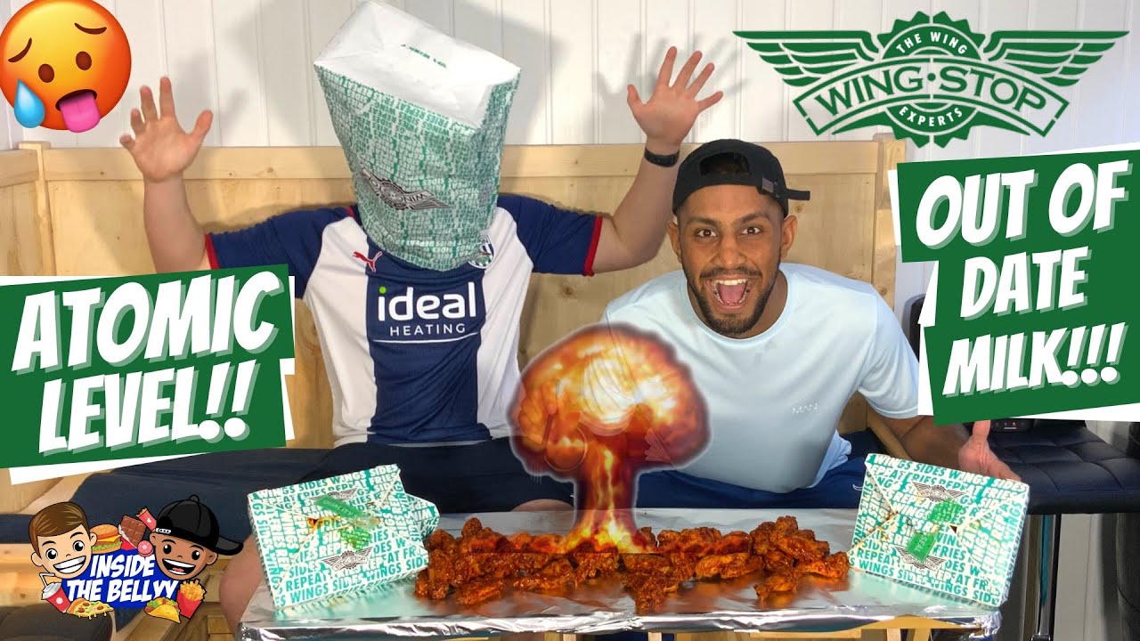 Crazy 50 ATOMIC WINGSTOP CHICKEN Wings Challenge !! GONE BADLY WRONG ...