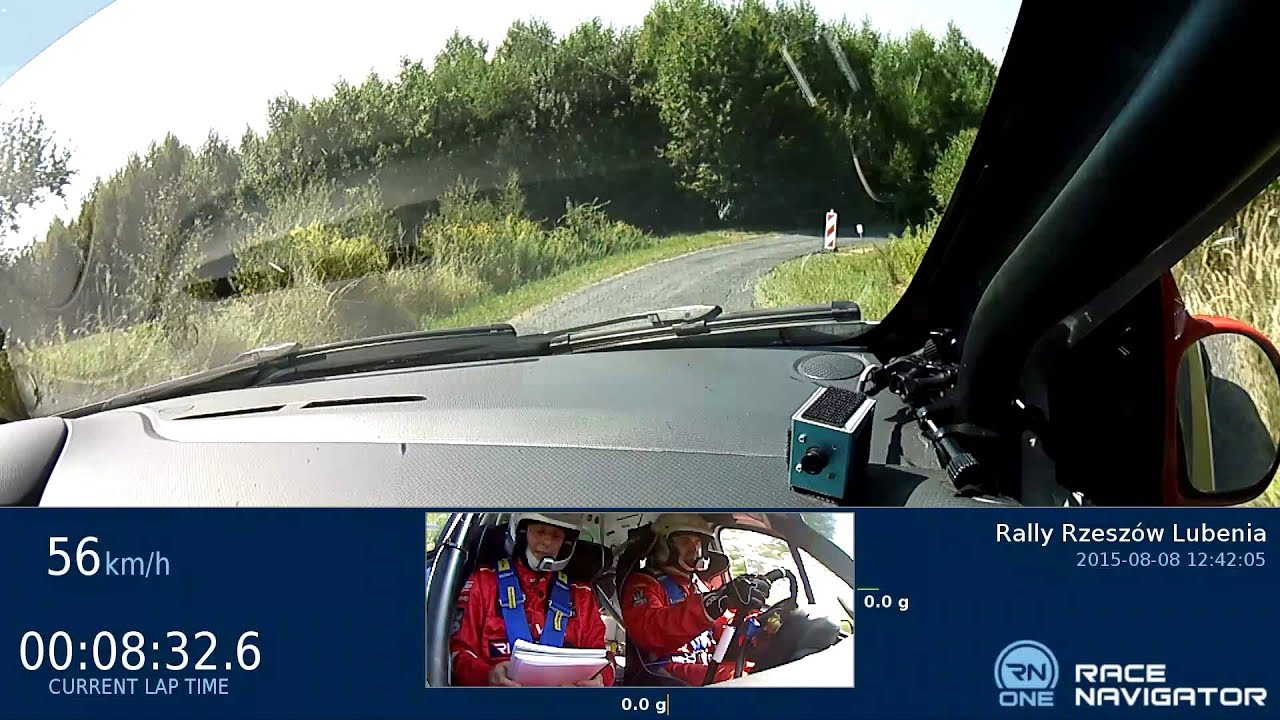 Race Navigator on Rally Rzeszow Lubenia - YouTube
