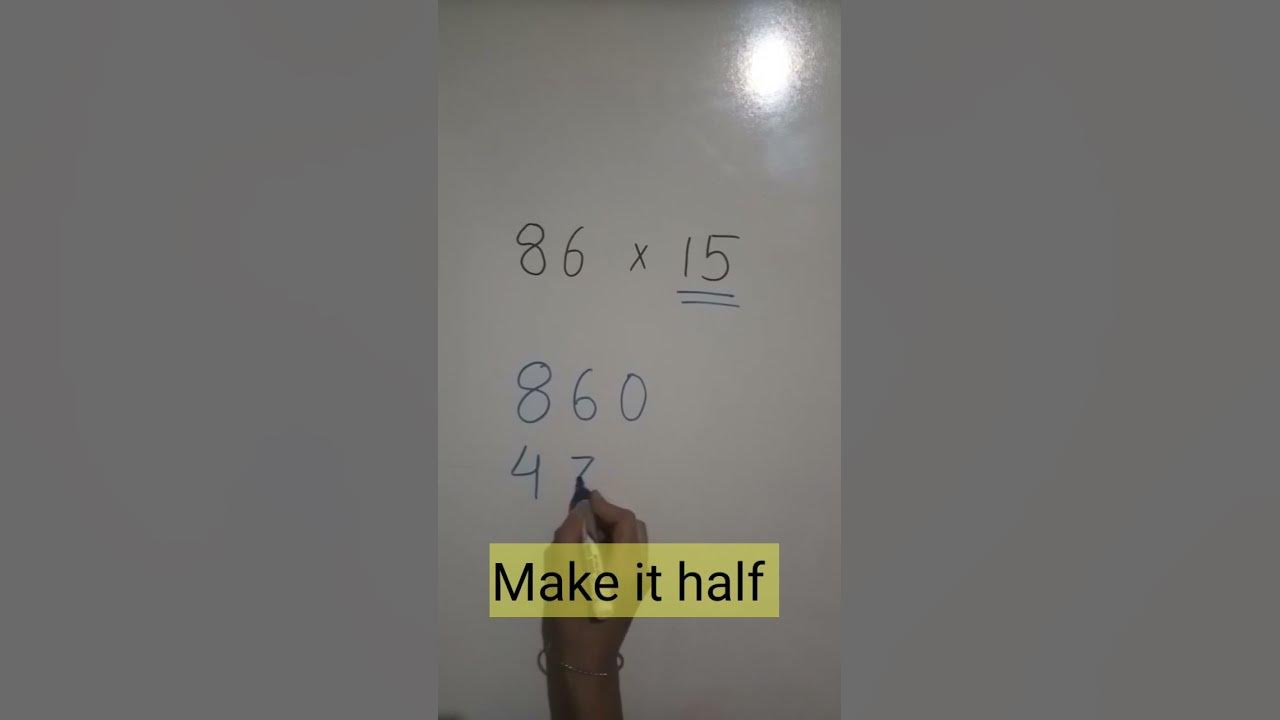 Multiplication shortcut Trick | Multiply by 15 in any long digits number | Solution4u | - YouTube