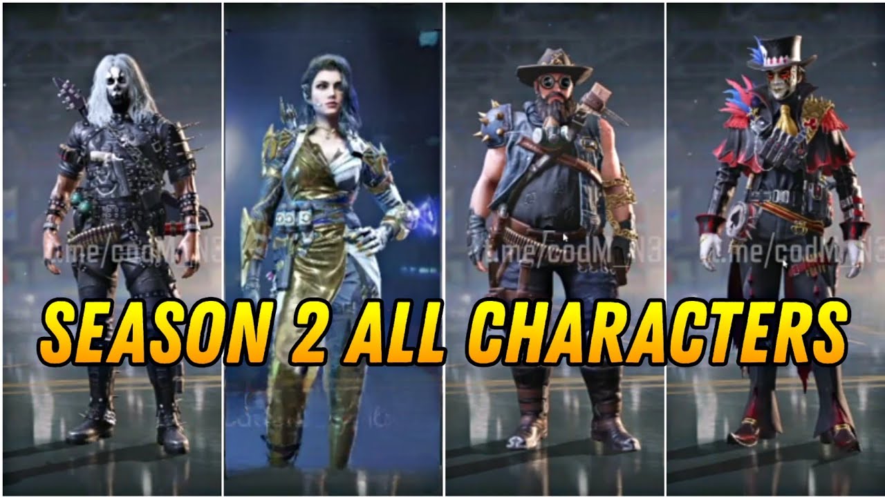Cod Mobile Season 2 All Characters 2023 | Codm Season 2 Free Characters ...