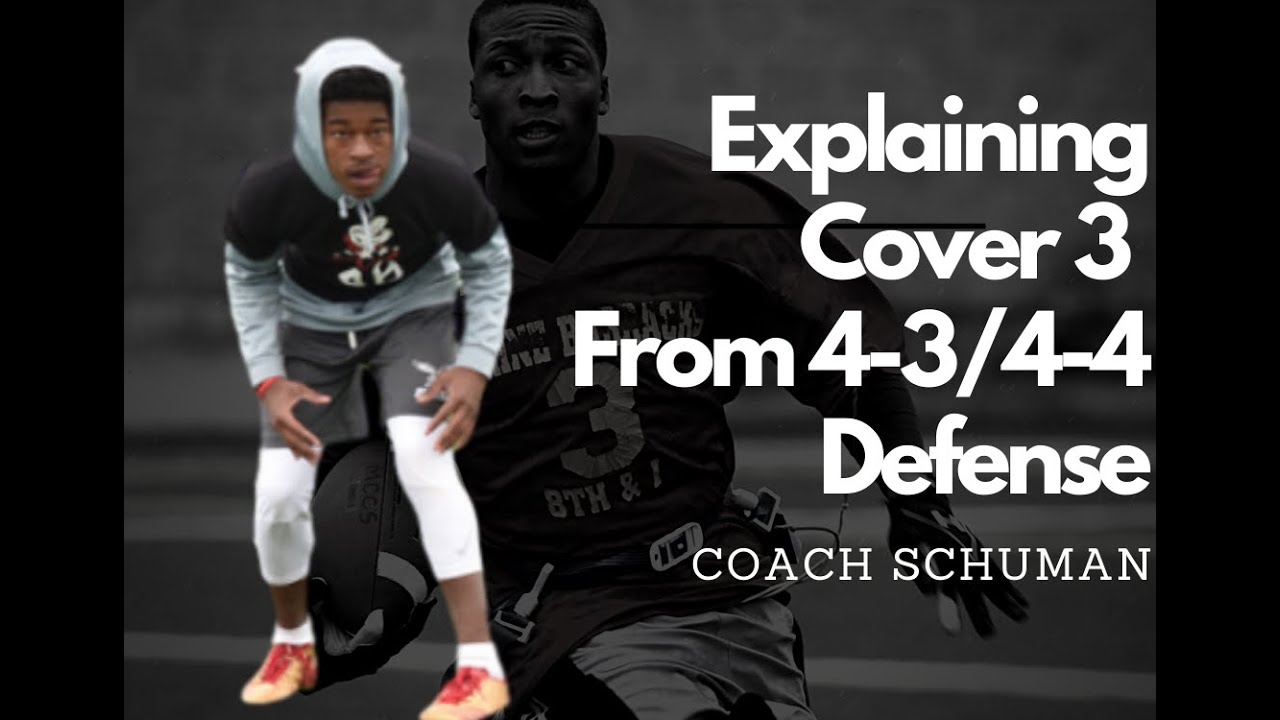 Explaining Cover 3 From 4-3/4-4 Defense With Coach Schuman - YouTube