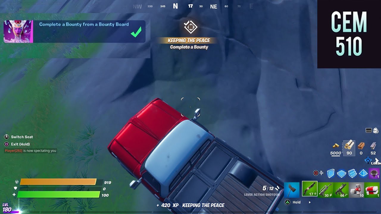 Complete a Bounty from a Bounty Board Fortnite The Cube Queen ...