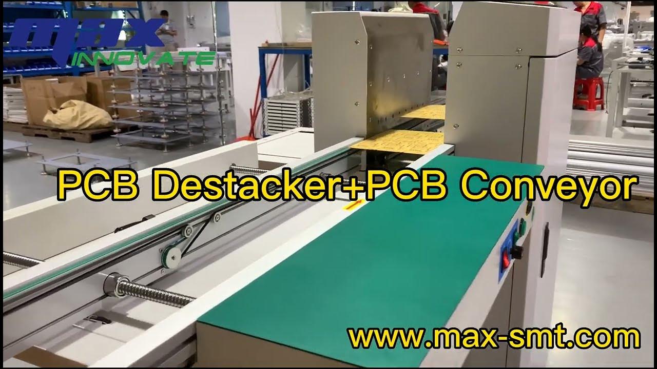High quality PCB Destacker Stacker used for loading and unloading the bare board. - YouTube