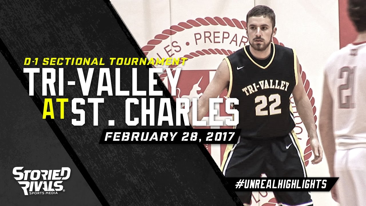 HS Basketball | Tri-Valley at St. Charles [TOURNAMENT] [2/28/17] - YouTube