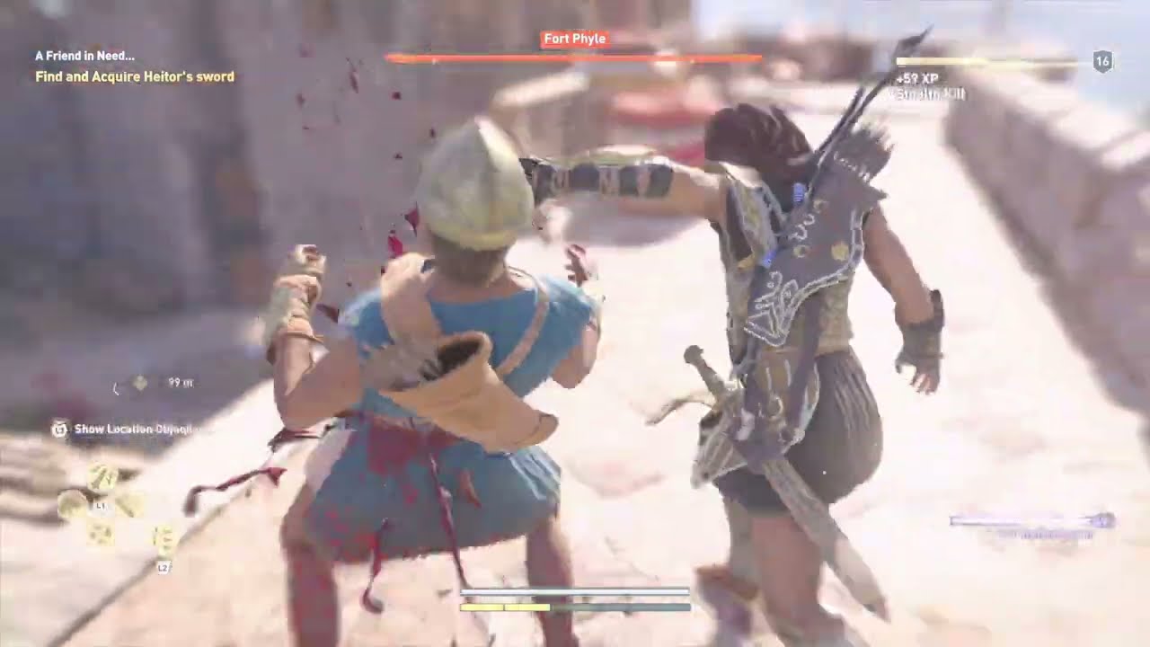 Assassin's Creed Odyssey l Fort Phyle Down l Friend in Need - YouTube