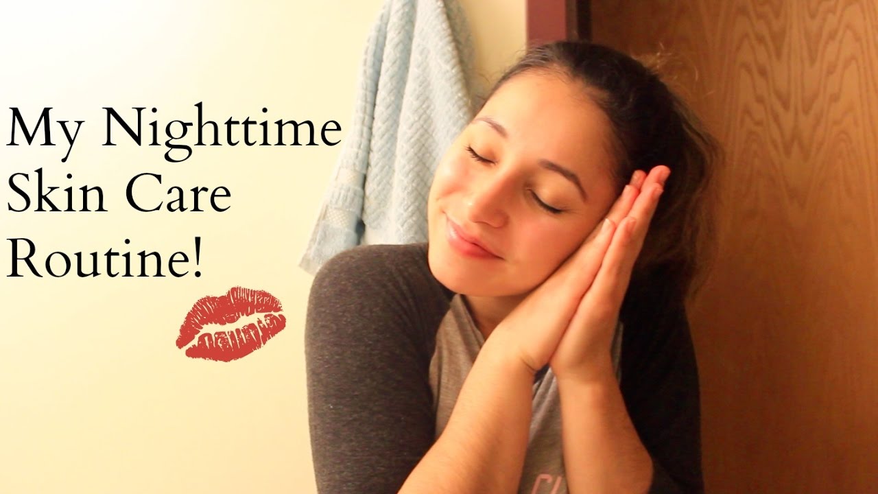 My Nighttime Skin Care Routine! | Ashley Vanessa - YouTube