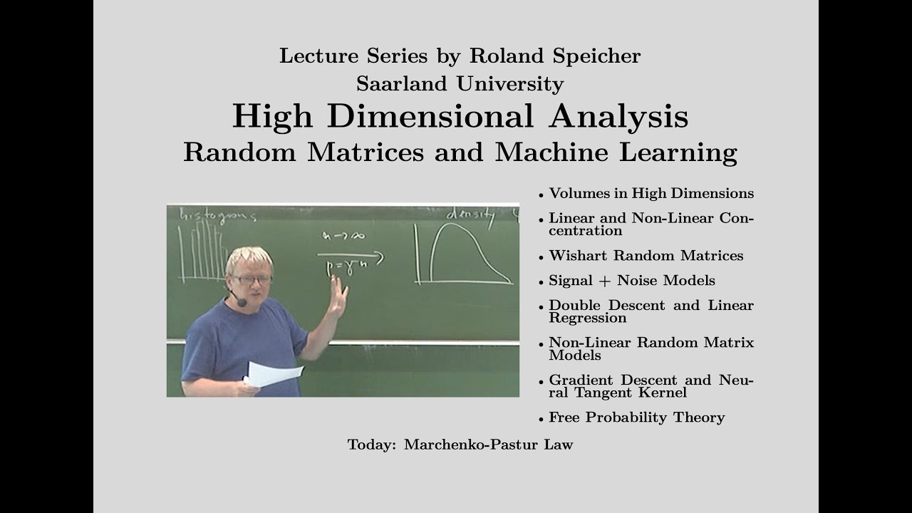 RM+ML: 11. The Marchenko-Pastur Law for Wishart Matrices - YouTube
