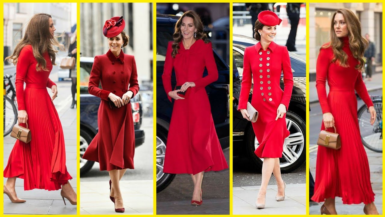 The Duchess in red: Kate Middleton's top 24 crimson looks - YouTube