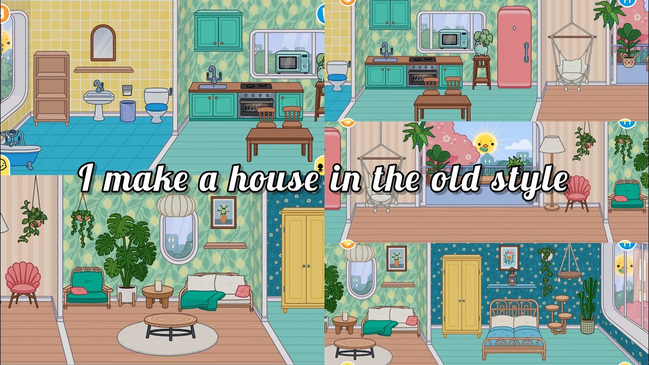 Toca World/I make a house in the old style🏠 - YouTube