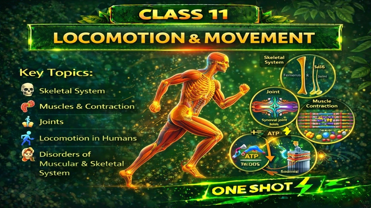 CBSE Class 11 || Biology || Locomotion and Movement || Animation || in ...