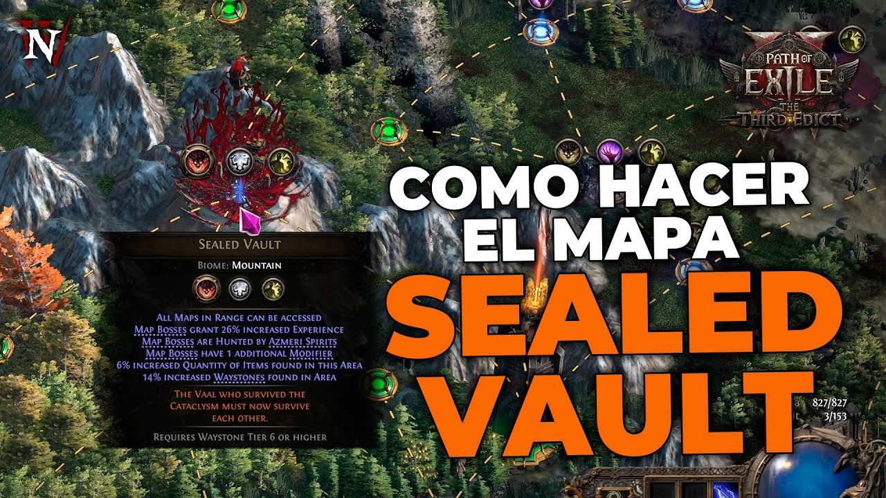 Path of Exile 2 - Cómo hacer el mapa Sealed Vault [Abyss-0.3] - YouTube