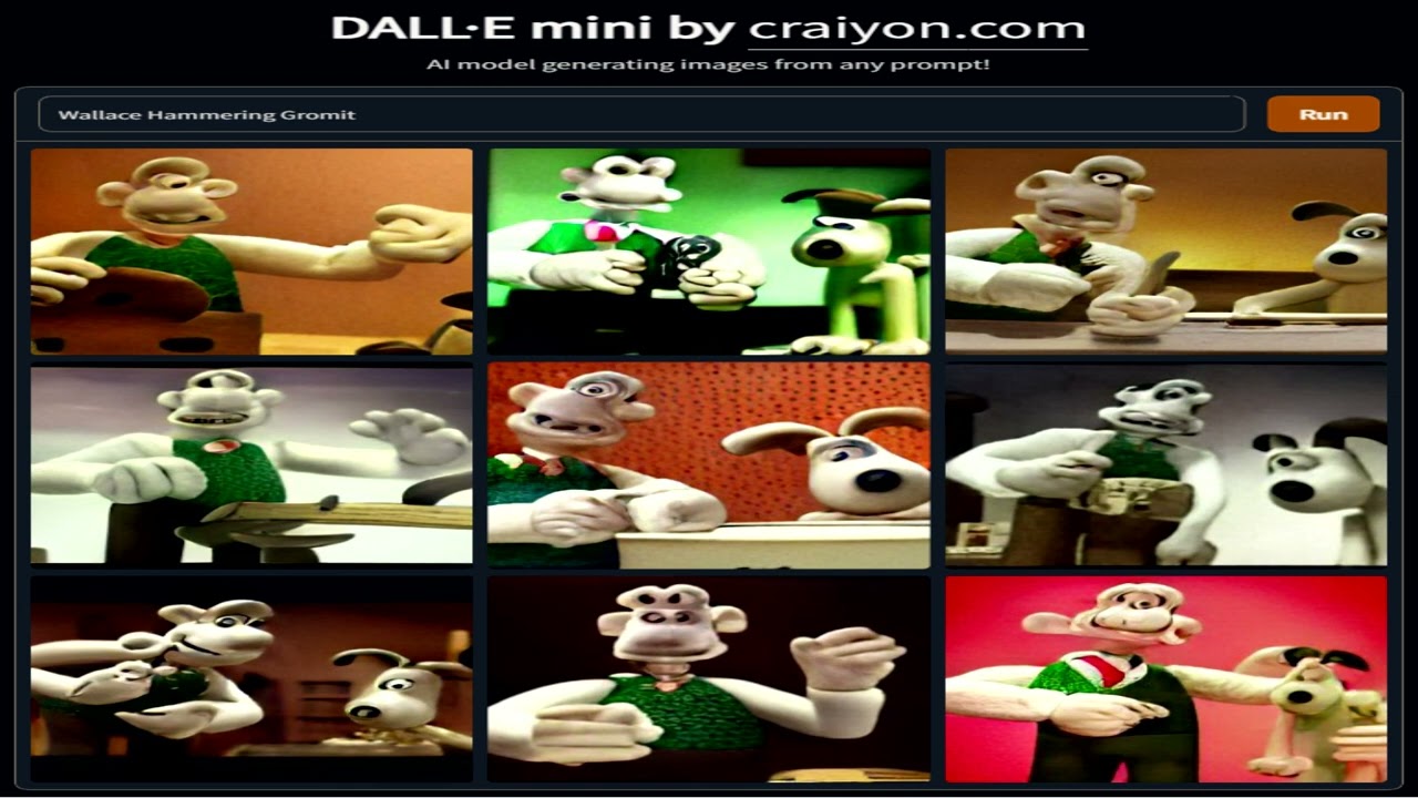 Wallace Hammering but every 10 seconds it's a Different Dall.e Image ...