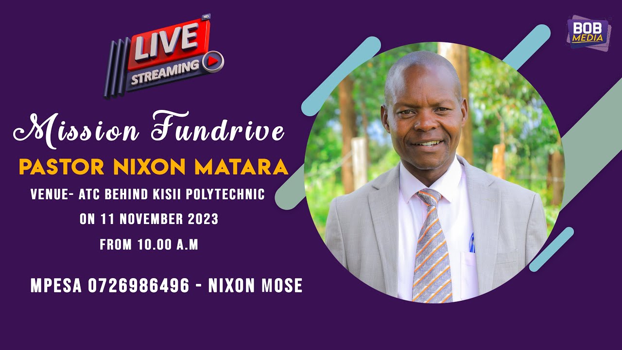 Pastor Nixon Matara Mission Fundrive - YouTube
