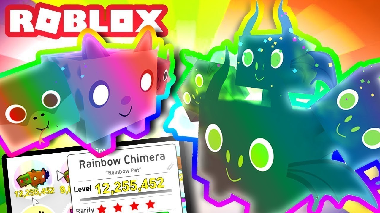 Новые золотые и радужные питомцы в симулятор питомцев роблокс Rainbow ...