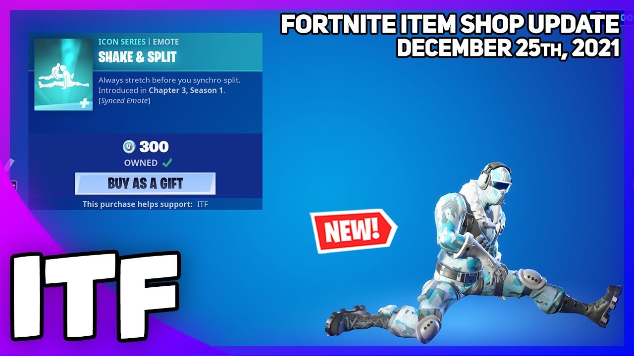 Fortnite Item Shop TWO *NEW* EMOTES! [December 25th, 2021] (Fortnite ...