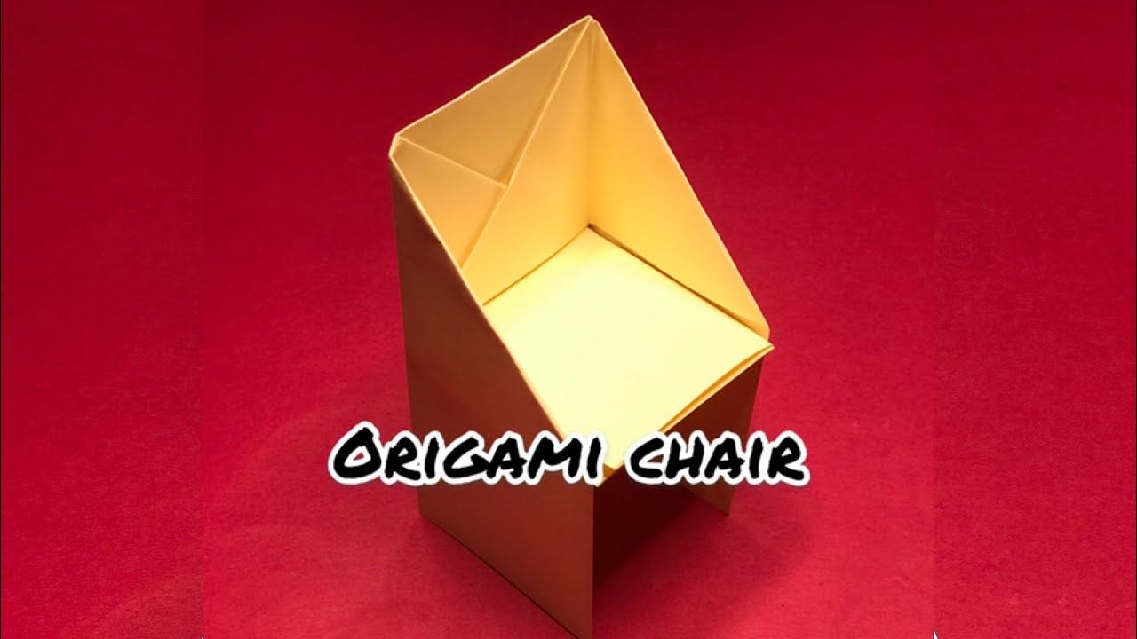 Origami chair | How to make an Origami Chair | Easy Tutorial | Paper ...