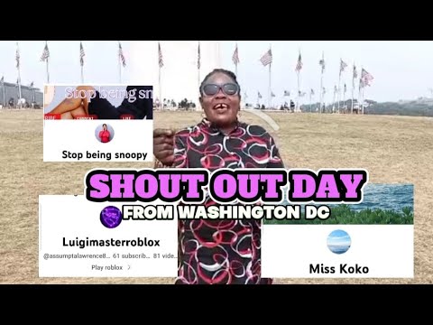 Shout Out Day....🔊🎤all the way from Washington DC 🇱🇷 - YouTube