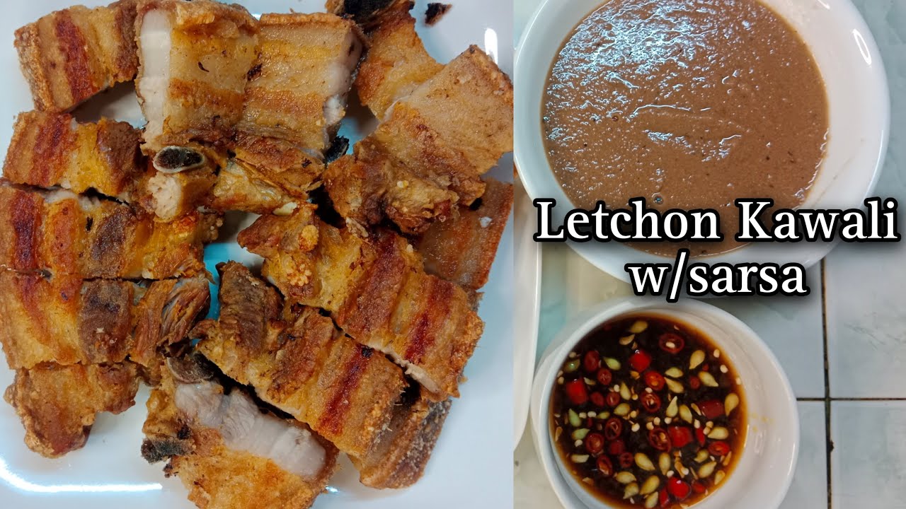Letchon kawali With Sarsa letchon | Pilipino dish | step by step - YouTube