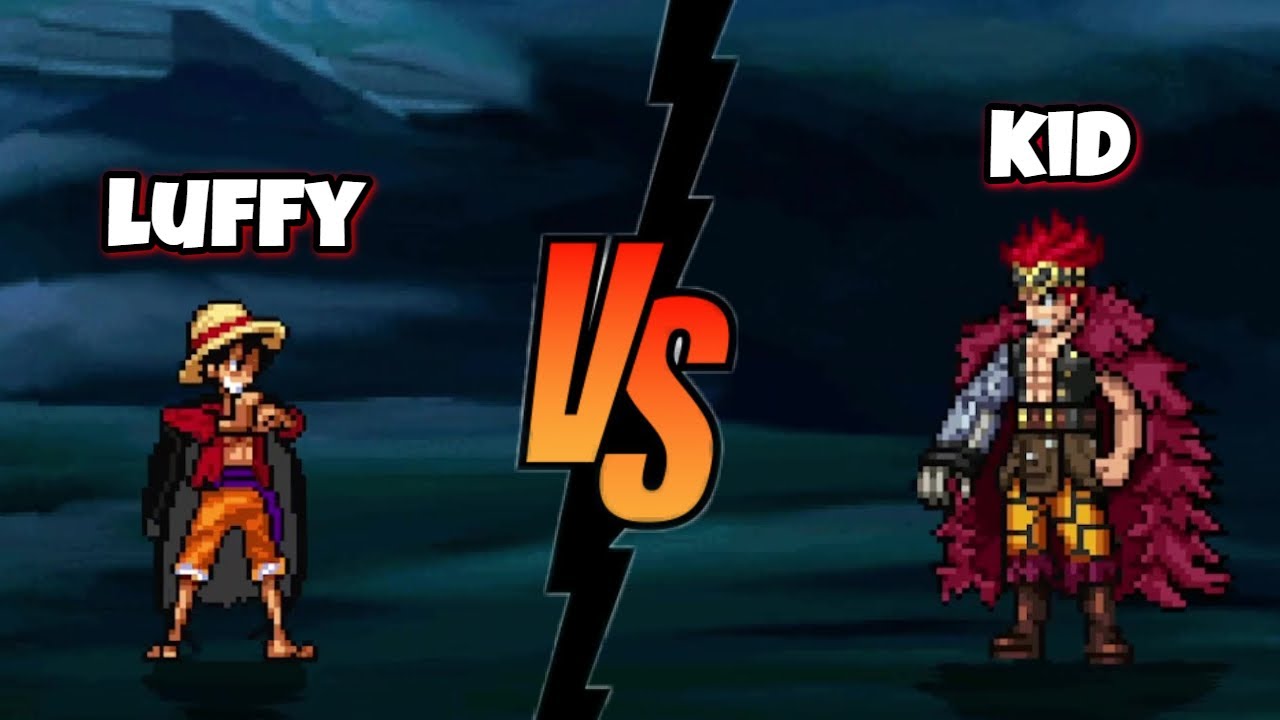 Luffy Vs Kid one piece fights / mugen - YouTube