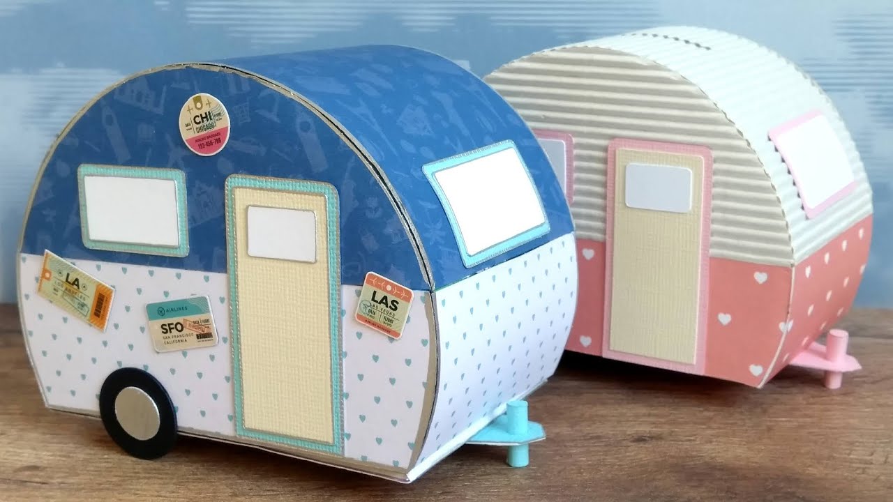 Let's Make a Little Caravan Box! ♻️ Easy Upcycling - YouTube