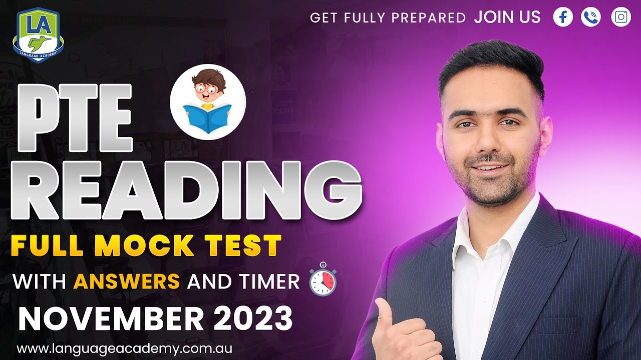 PTE Reading Full Mock Test with Answers | November 2023 | Language ...