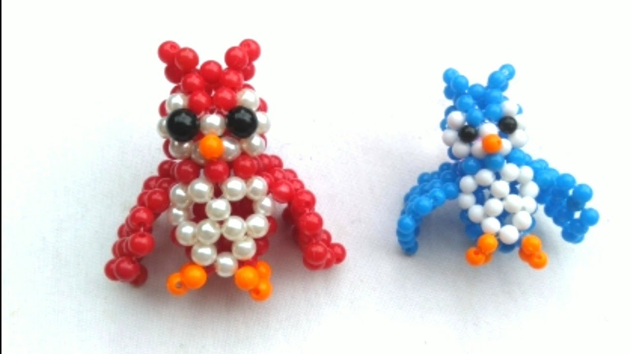 #Penguin beads keychain,gantungan kunci pinguin manik manik,beads ...