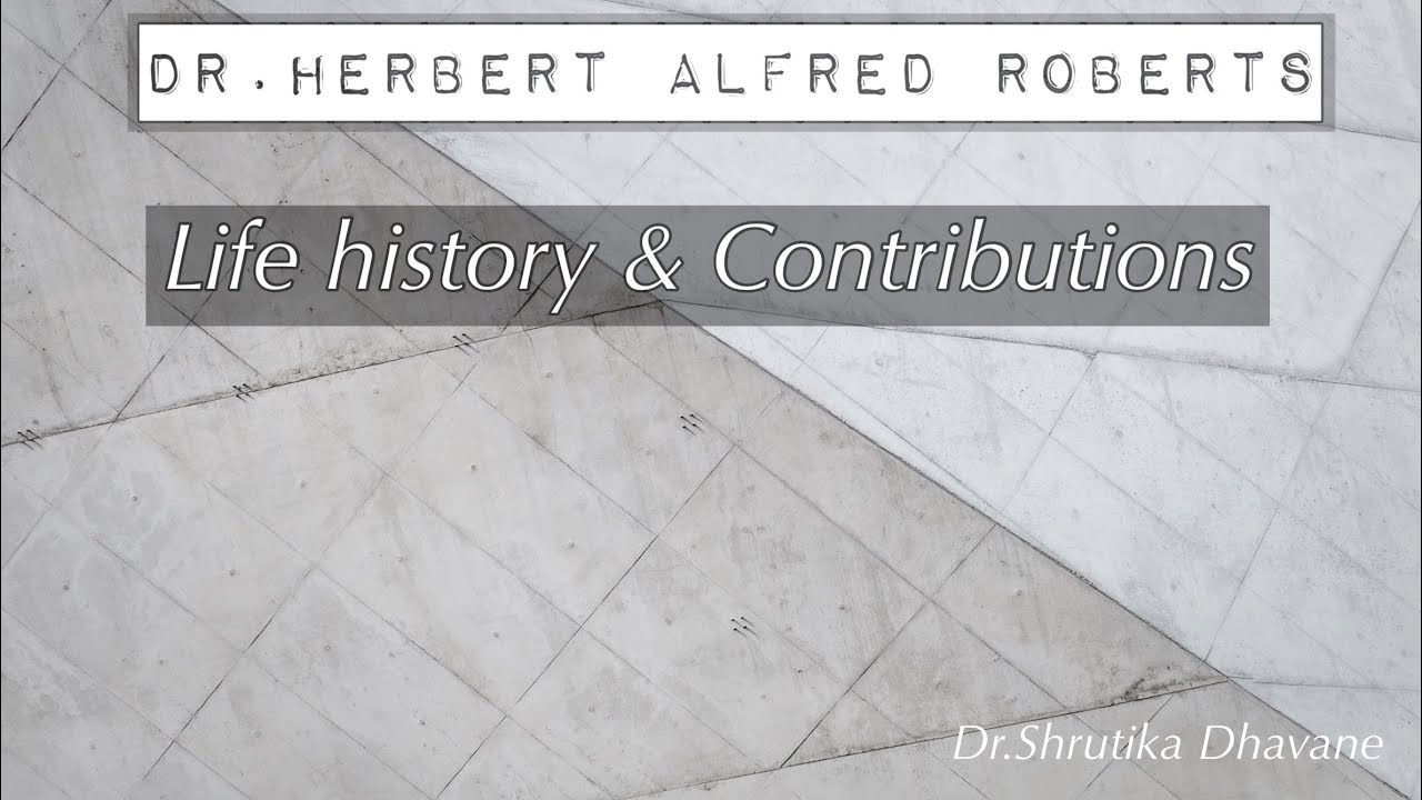 Dr.H A Roberts (Life History & Contributions)#homeopathy #aiapget2023 # ...