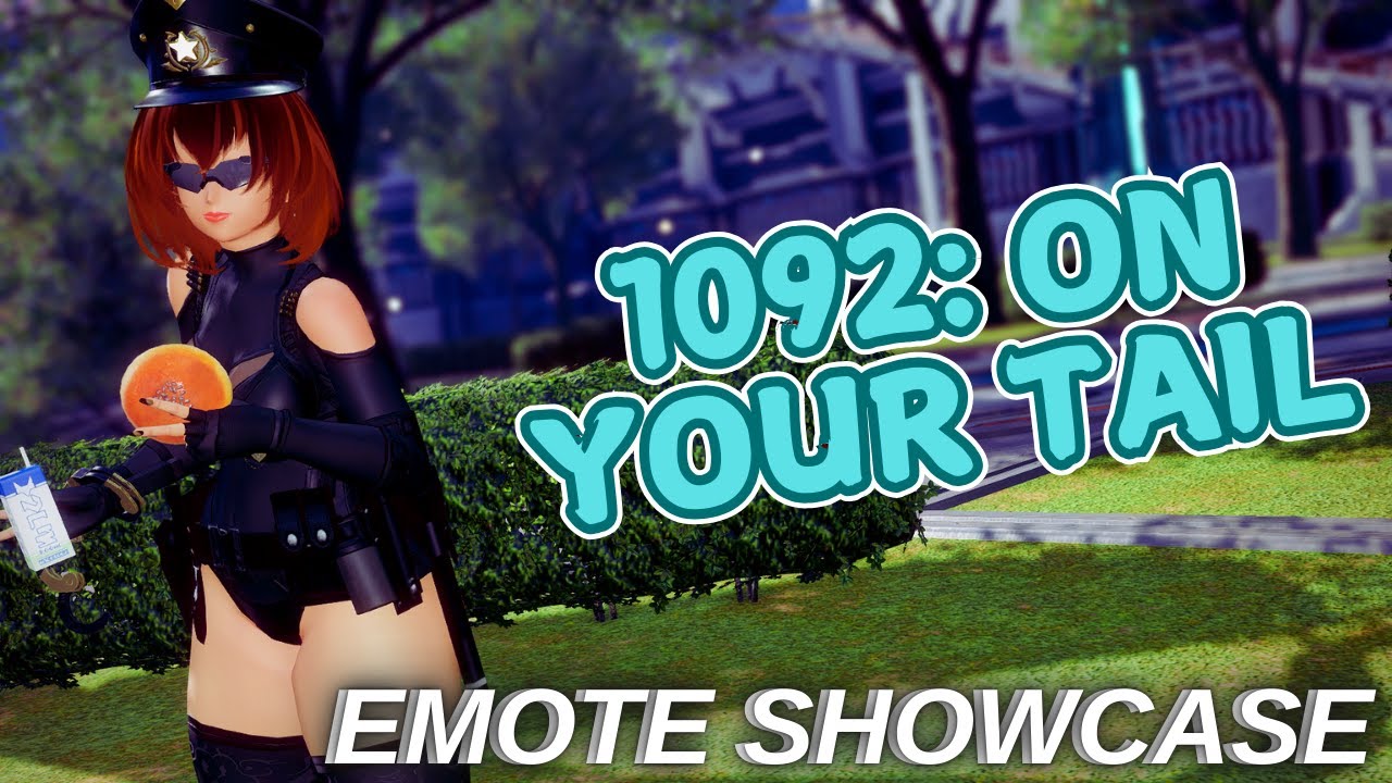 [PSO2 NGS] 1092: On Your Tail - Emote Lobby Action - 1092「尾行」 - YouTube