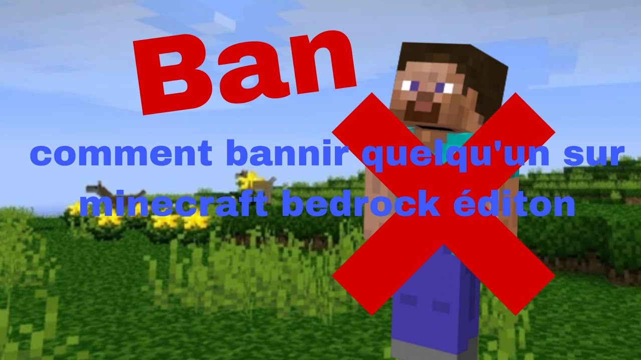 Comment ban quelqu'un sur Minecraft bedrock édition - YouTube