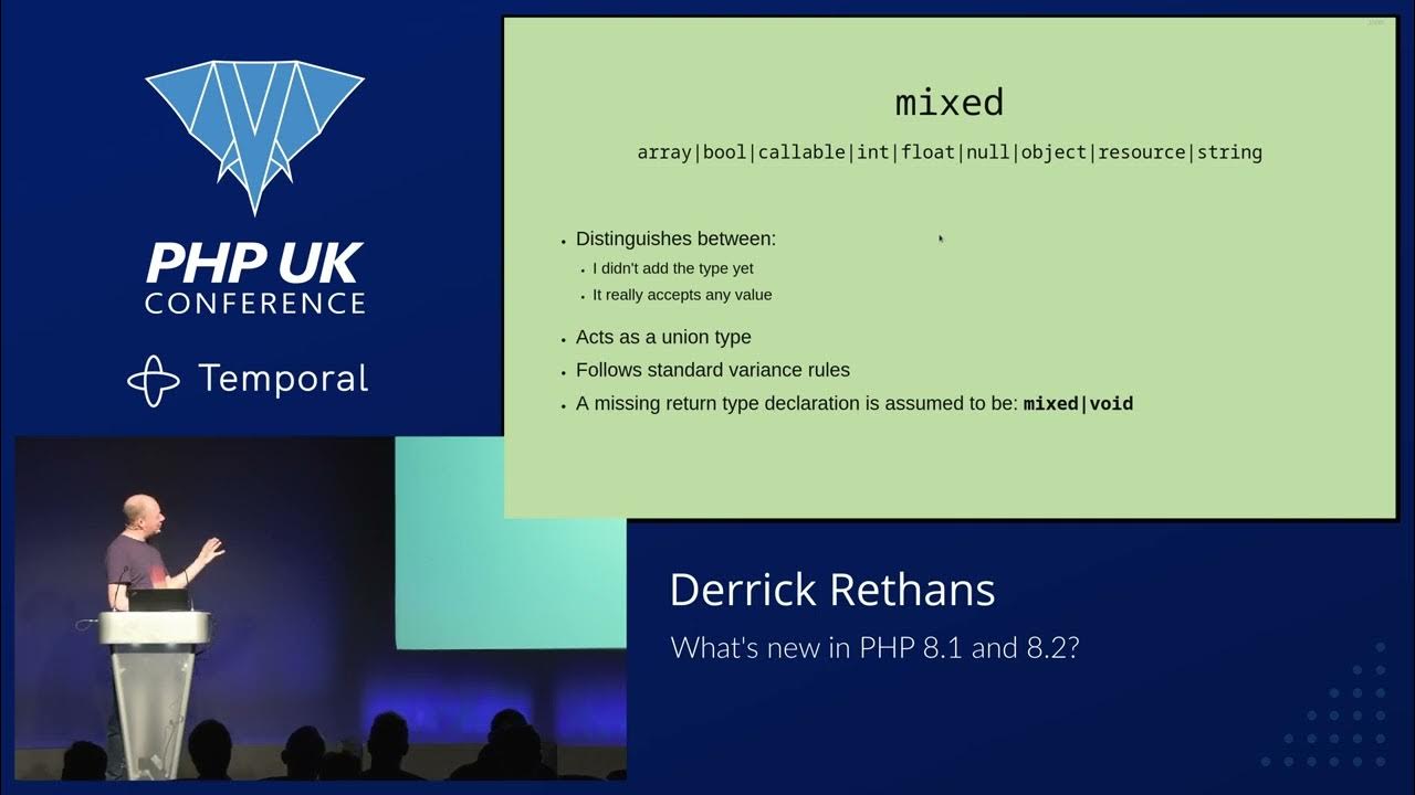 What's New in PHP 8.1 and 8.2 - Derick Rethans - YouTube
