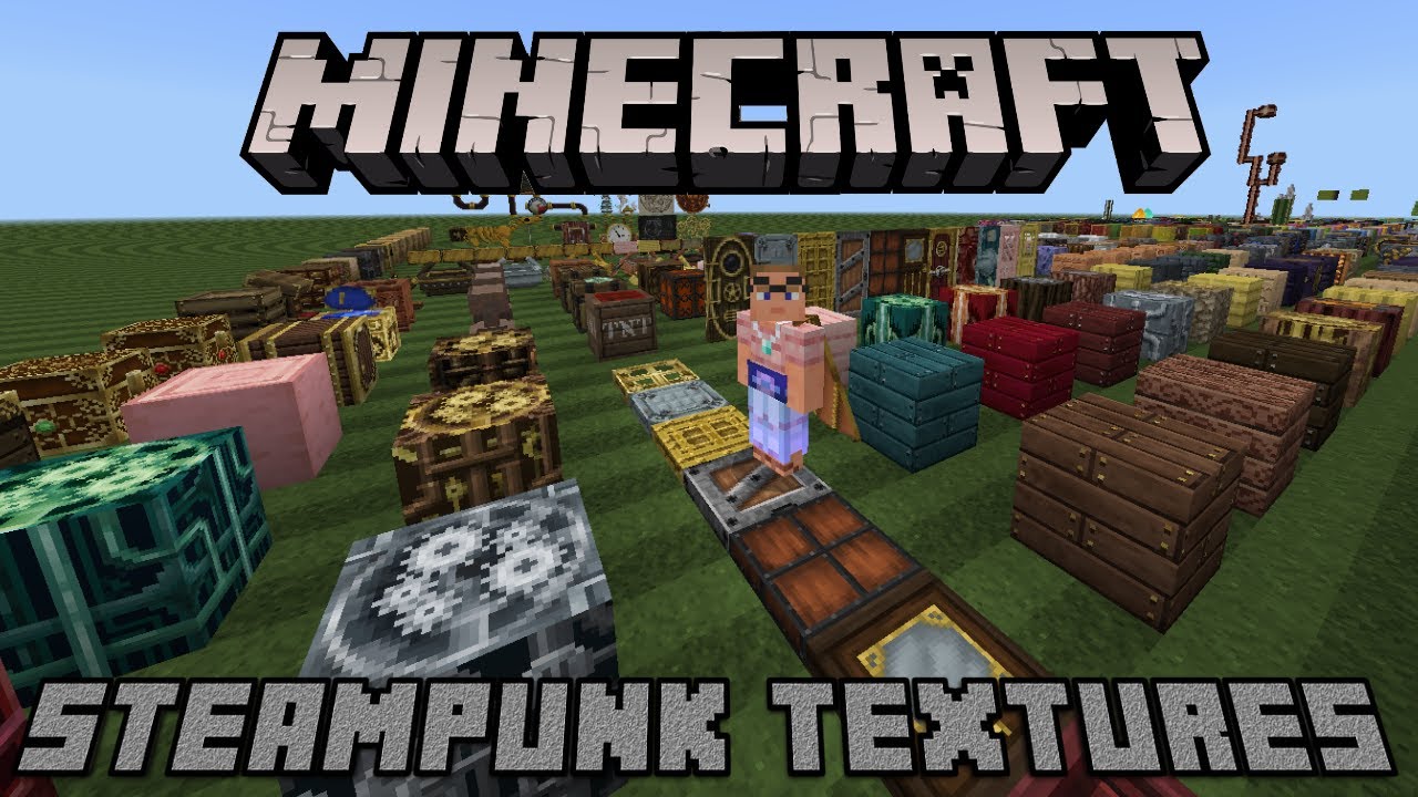Steampunk texture pack review in Minecraft - YouTube