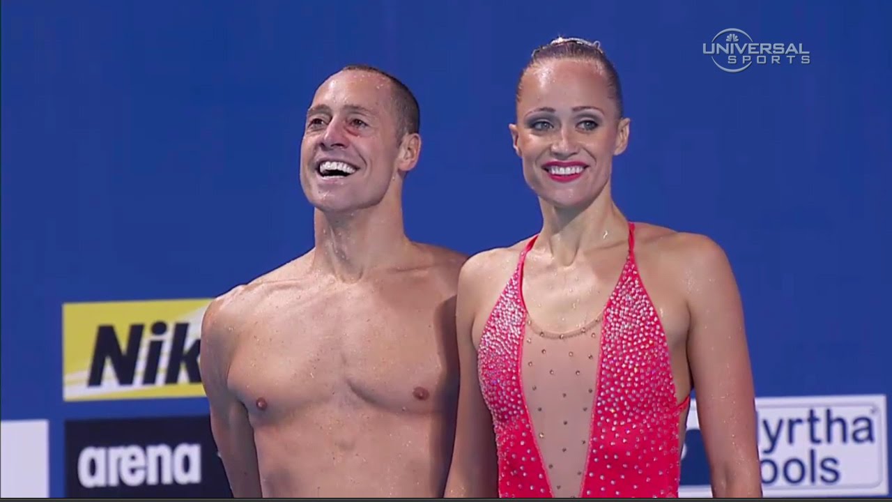 USA wins first Mixed Synchro Swim Champs - Universal Sports - YouTube