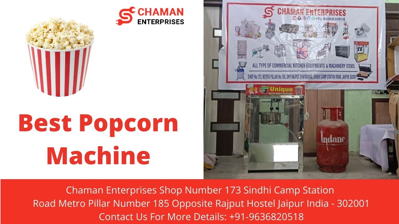 Popcorn Machine 2022-2023 NEW Model | Popcorn business | GAS-BATTERY ...