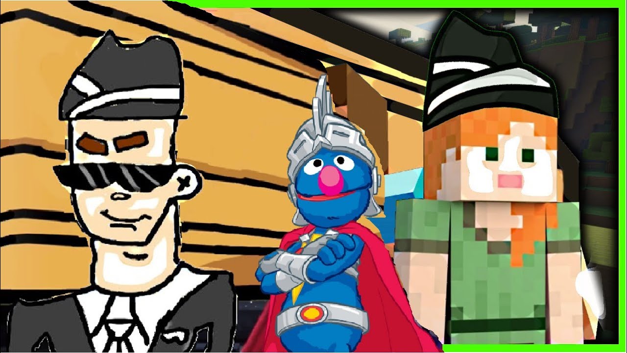 Minecraft and Super Grover 2.0 Coffin Dance Mashup @JasonRemix2 and Me ...