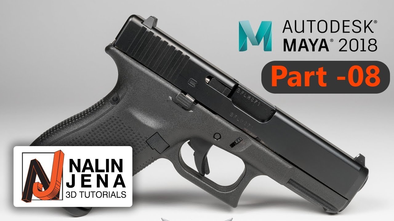 Gun Modeling (Part 08) : Detailing The Back - YouTube