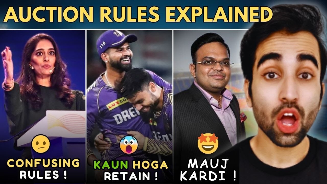 IPL 2025 Mega Auction Rules FULL EXPLAINED 😲| Retention Rules | Jay ...