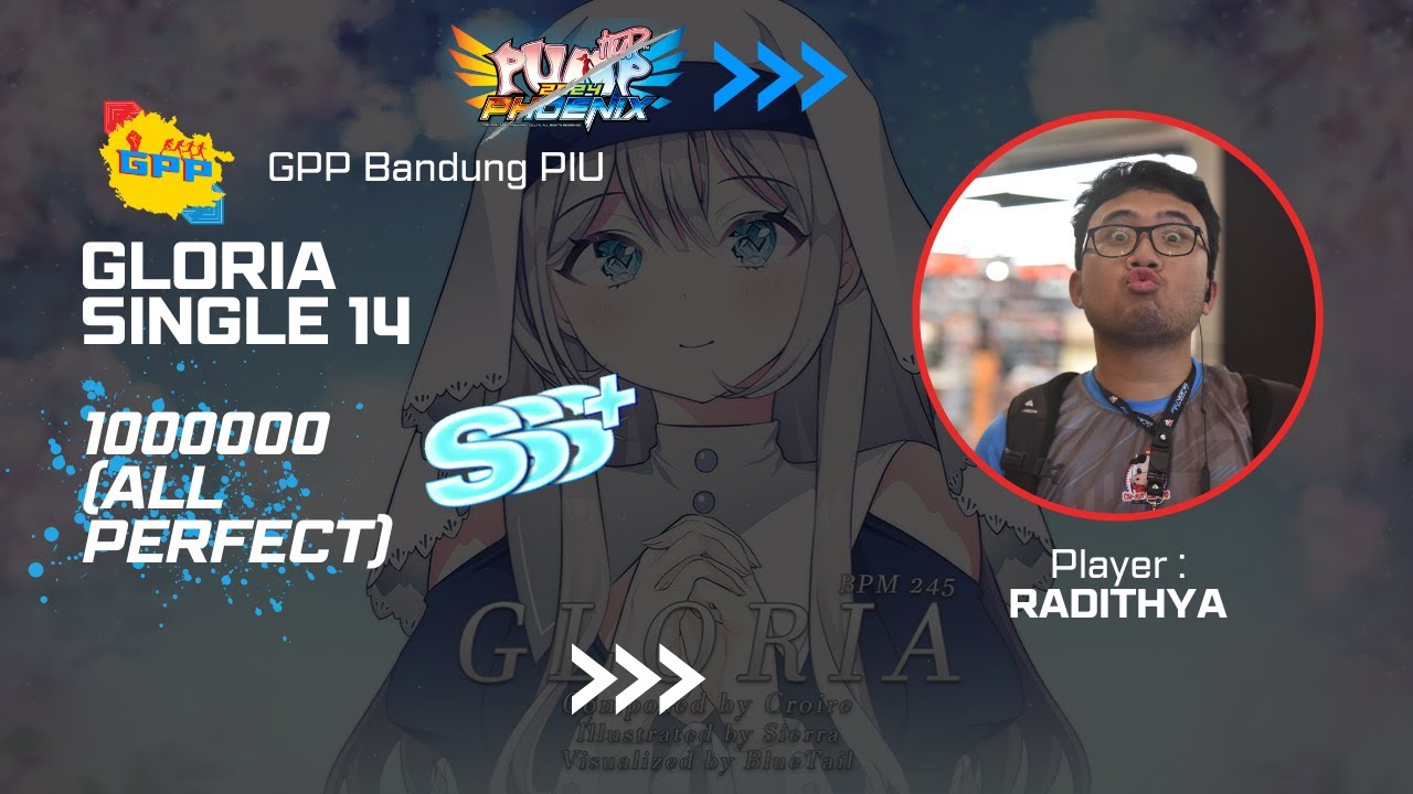 RADITHYA got PERFECT GAME in GLORIA S14!!! [PIU PHOENIX] - YouTube