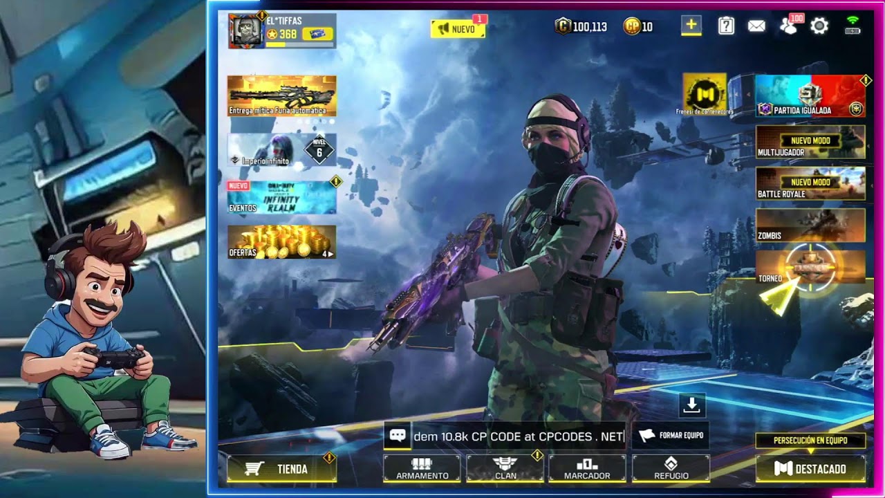 manqueando en BR. cod mobile - YouTube